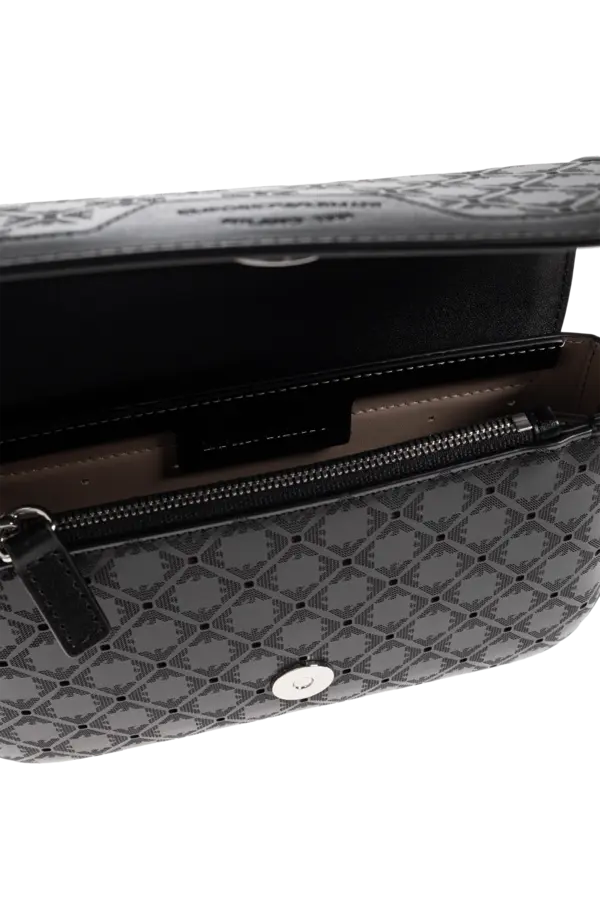 Emporio Armani Geometric Monogram Stitching Shoulder Bag