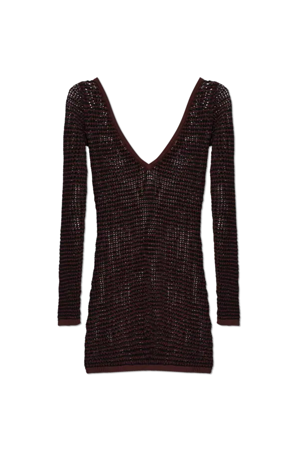 Bond Eye Rowan Crochet Mini Dress - Brown