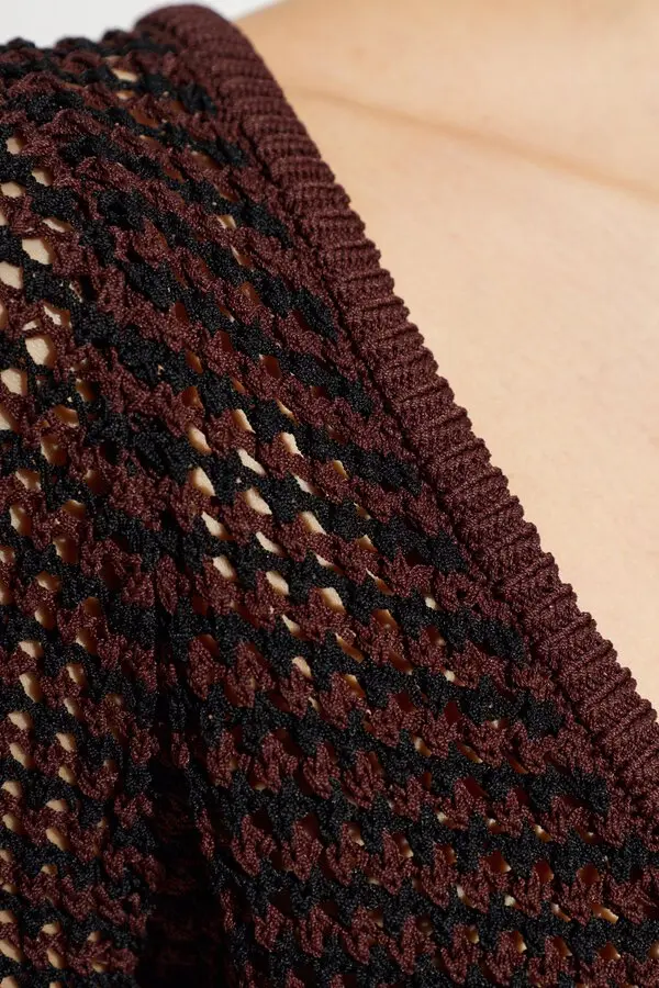 Bond Eye Rowan Crochet Mini Dress - Brown