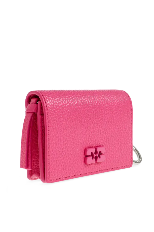 GANNI Wallet With Logo - Pink