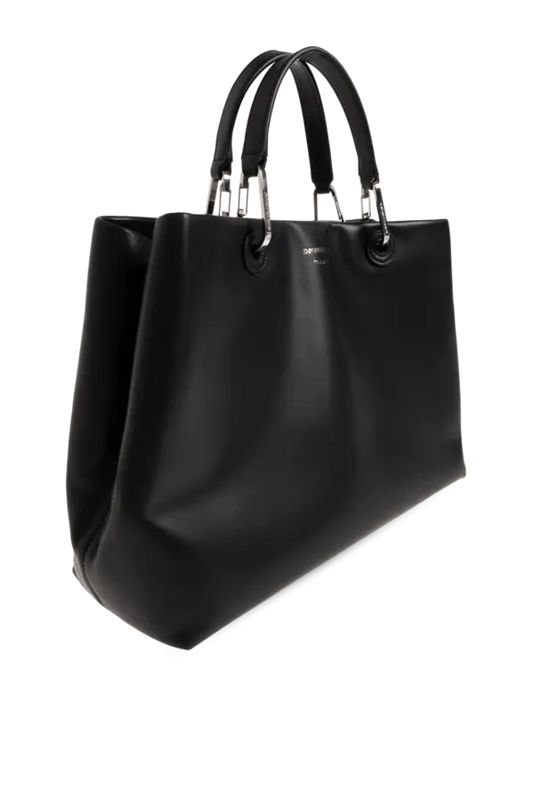 Emporio Armani Leather Shopper Bag