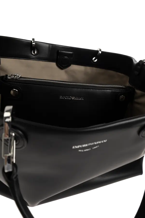 Emporio Armani Leather Shopper Bag