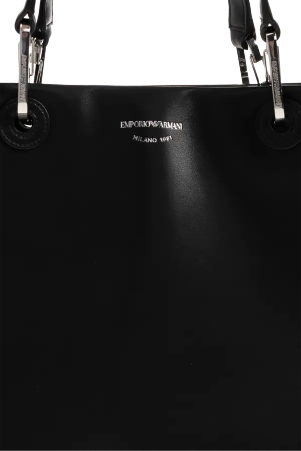 Emporio Armani Leather Shopper Bag