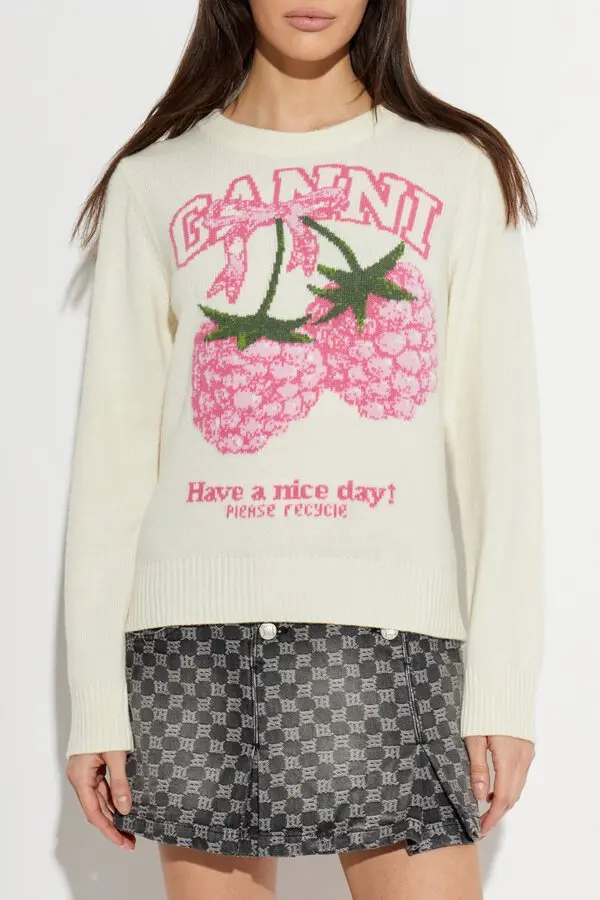 GANNI Logo Sweater