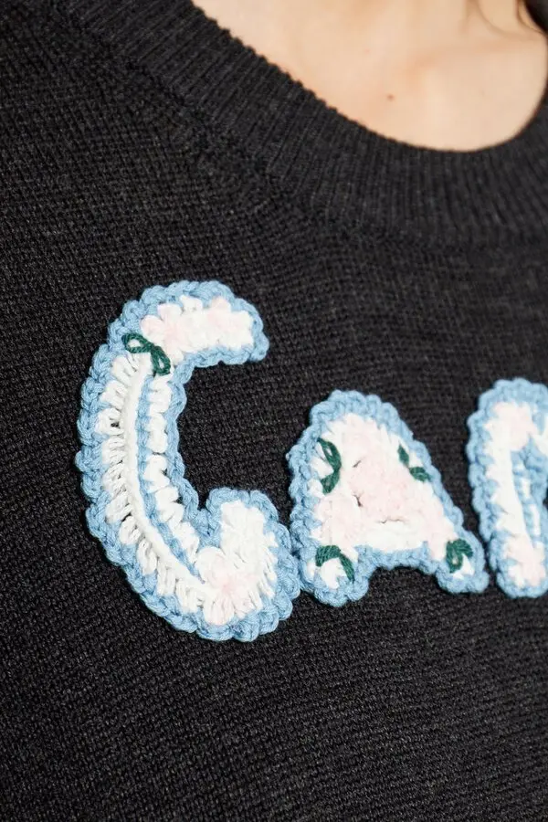 GANNI Logo Sweater