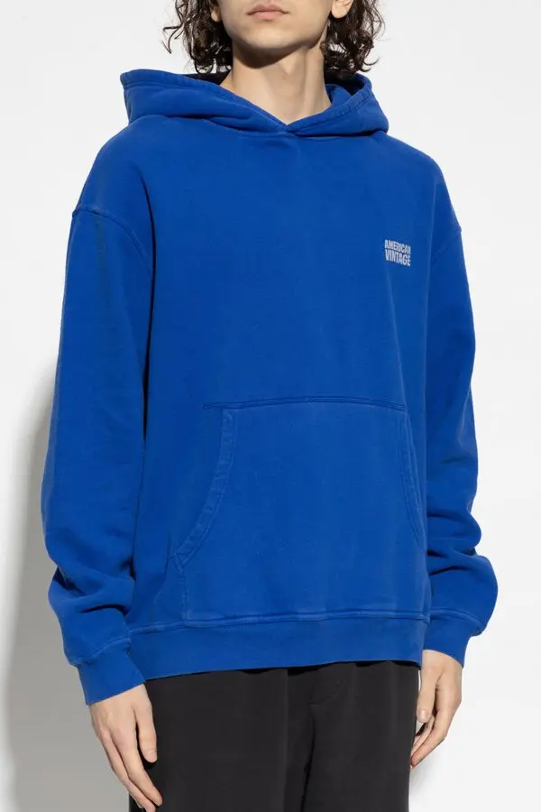 American Vintage Oversized Hoodie - Blue