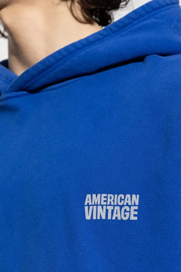 American Vintage Oversized Hoodie - Blue