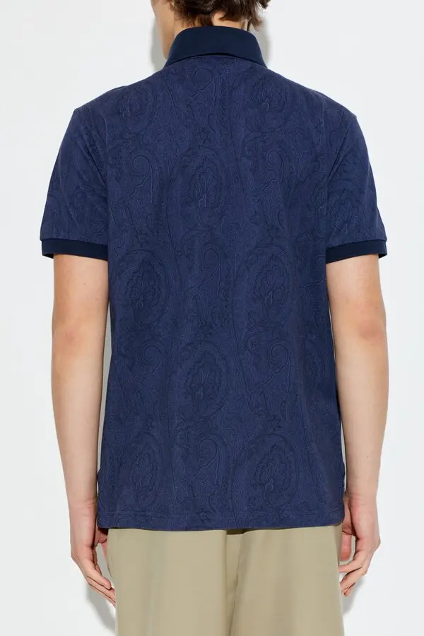 Etro Polo With Logo Patch