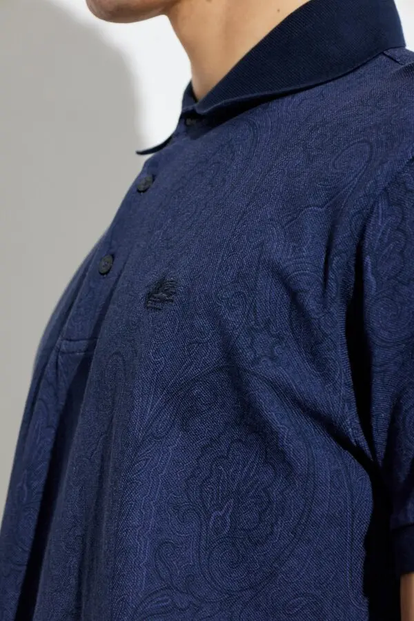 Etro Polo With Logo Patch