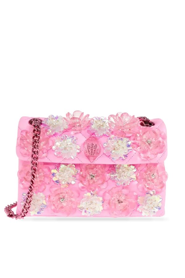 Kurt Geiger Kensington Flower Medium Shoulder Bag - Pink
