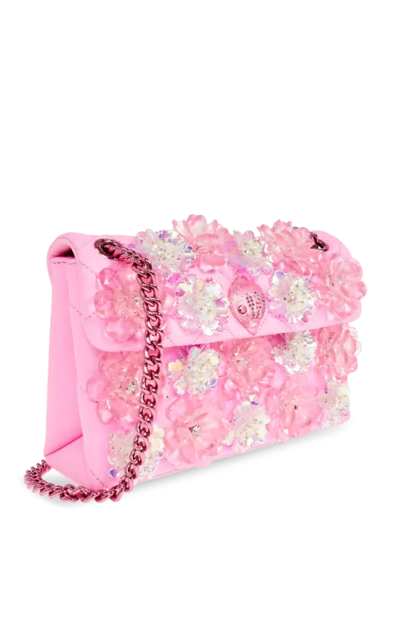 Kurt Geiger Kensington Flower Medium Shoulder Bag - Pink