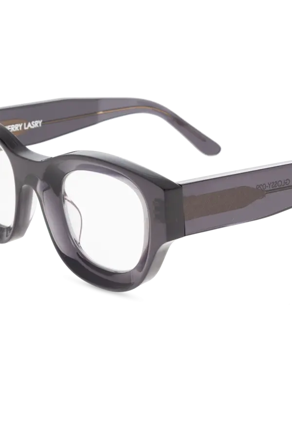 Thierry Lasry Rectangular Acetate Eyeglasses - Black