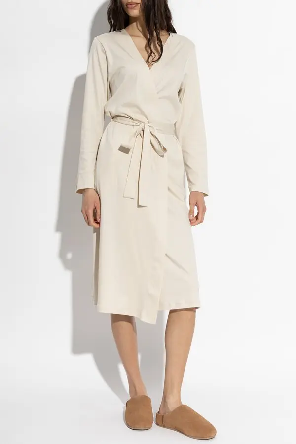 Hanro Cotton Bathrobe - Cream