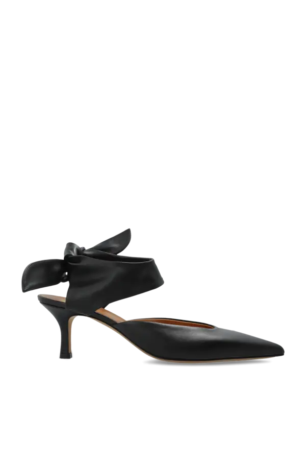 ODISSI Leather Heeled Shoes - Black