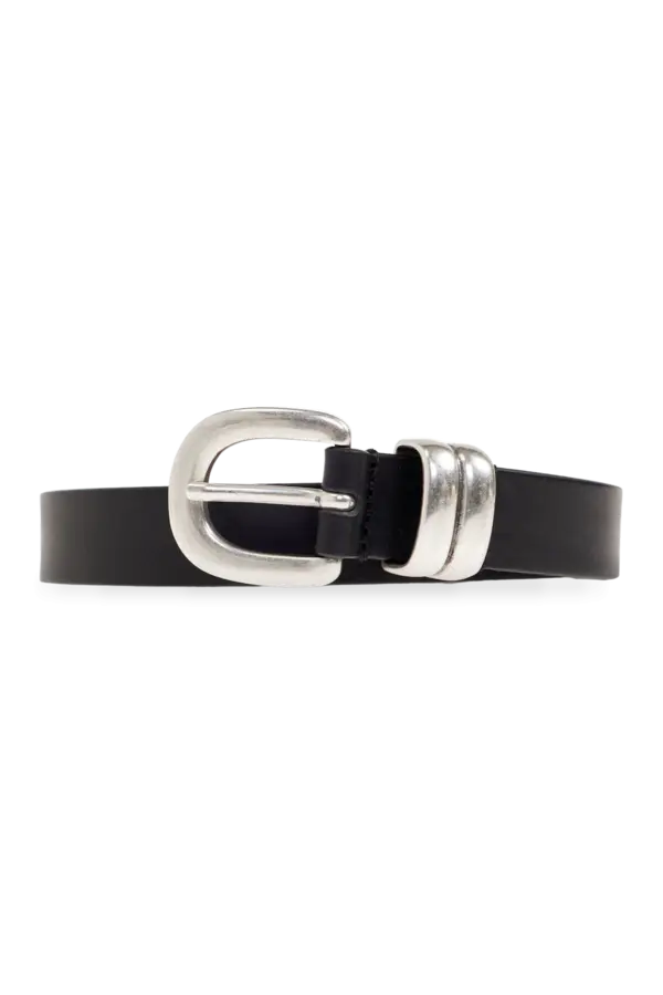 BY MALENE BIRGER Leather Belt - Black