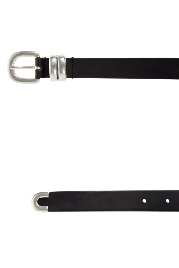 BY MALENE BIRGER Leather Belt - Black