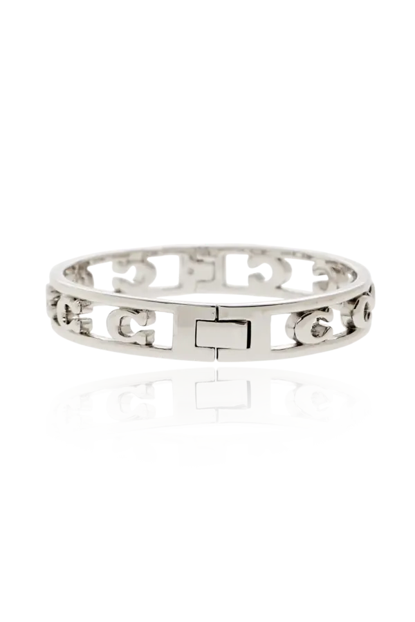 COACH Logo Bangle Bracelet - Silver