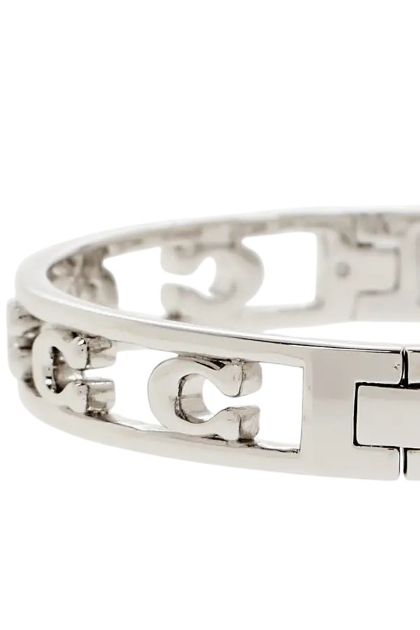 COACH Logo Bangle Bracelet - Silver