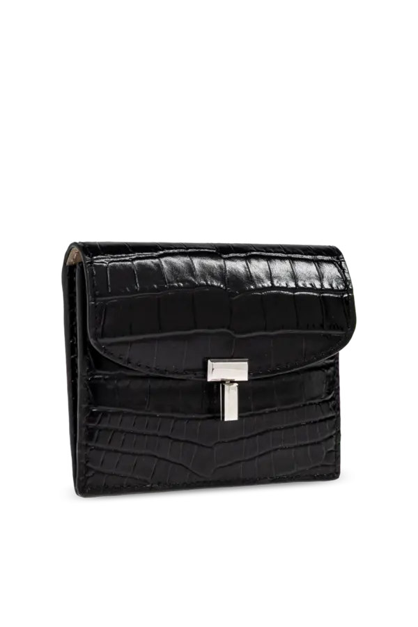 TOTEME Leather Card Holder - Black