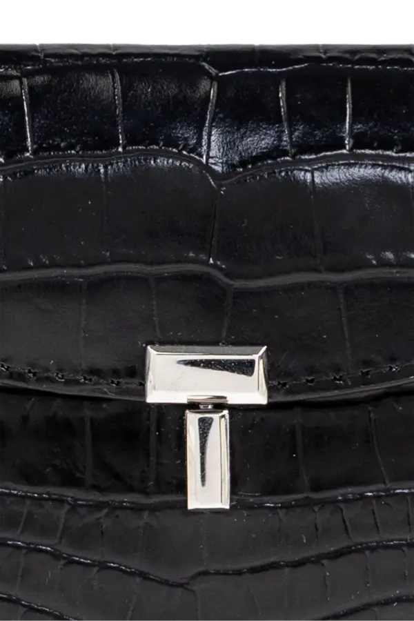 TOTEME Leather Card Holder - Black