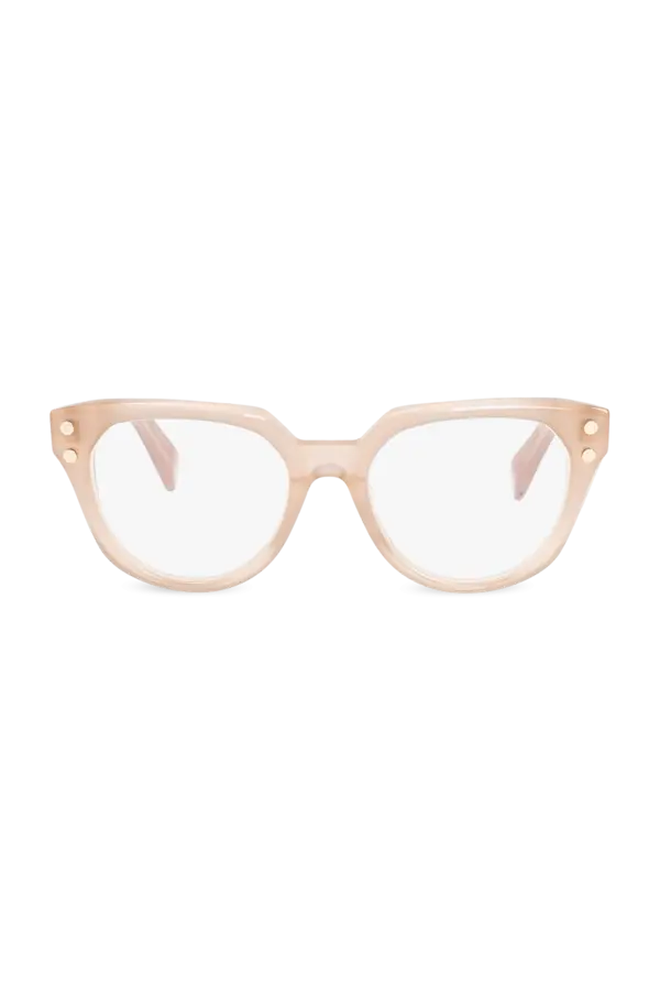 Balmain Cat Eye Prescription Glasses - Beige