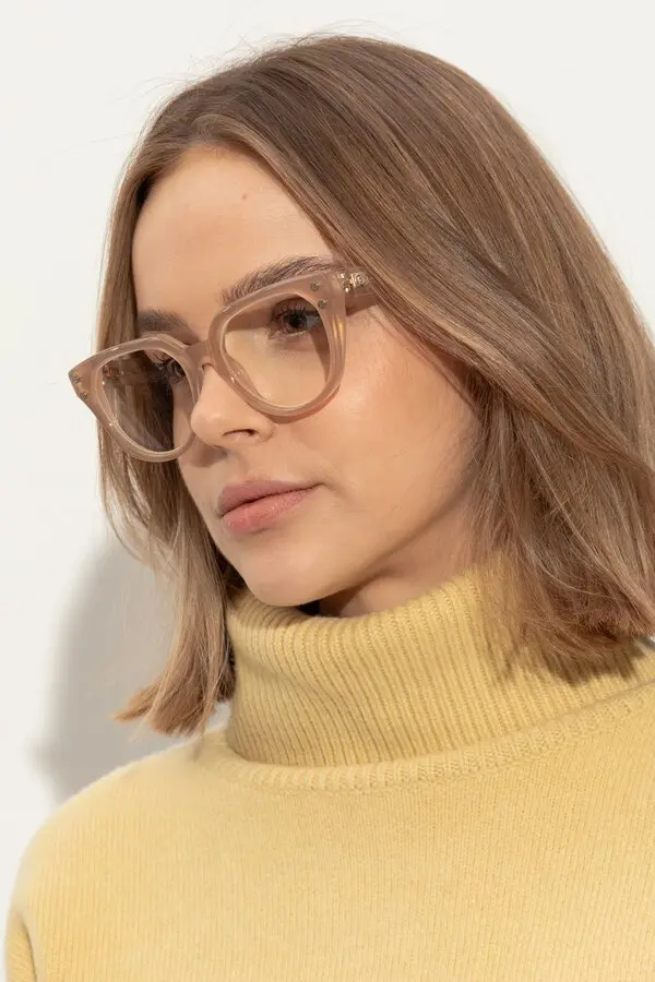 Balmain Cat Eye Prescription Glasses - Beige