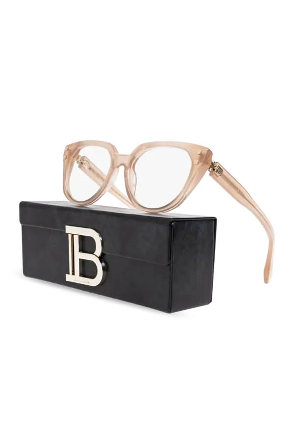 Balmain Cat Eye Prescription Glasses - Beige