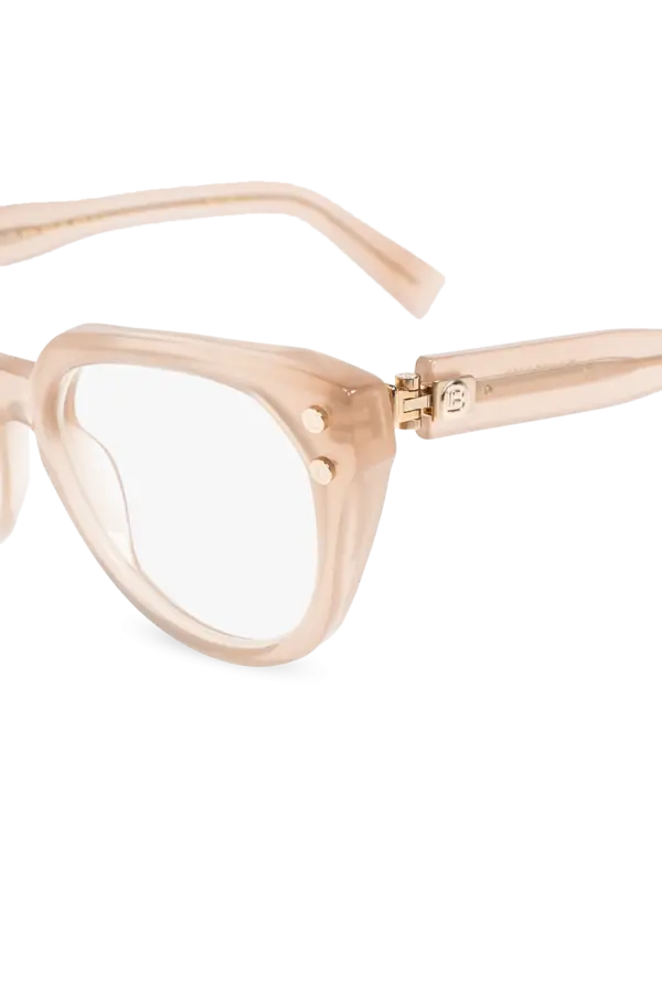 Balmain Cat Eye Prescription Glasses - Beige