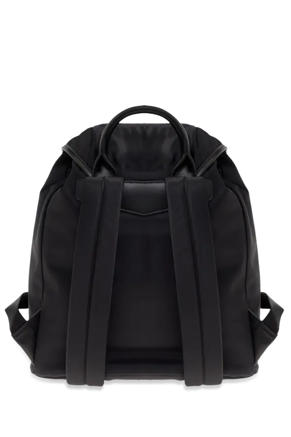Emporio Armani Backpack With Buckled Pockets - Black