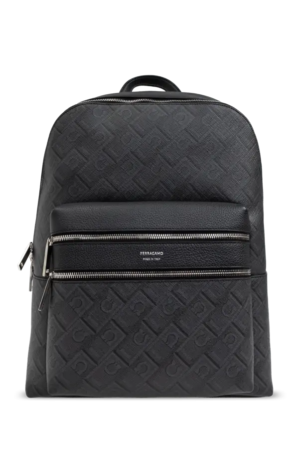 FERRAGAMO Monogram Backpack - Grey