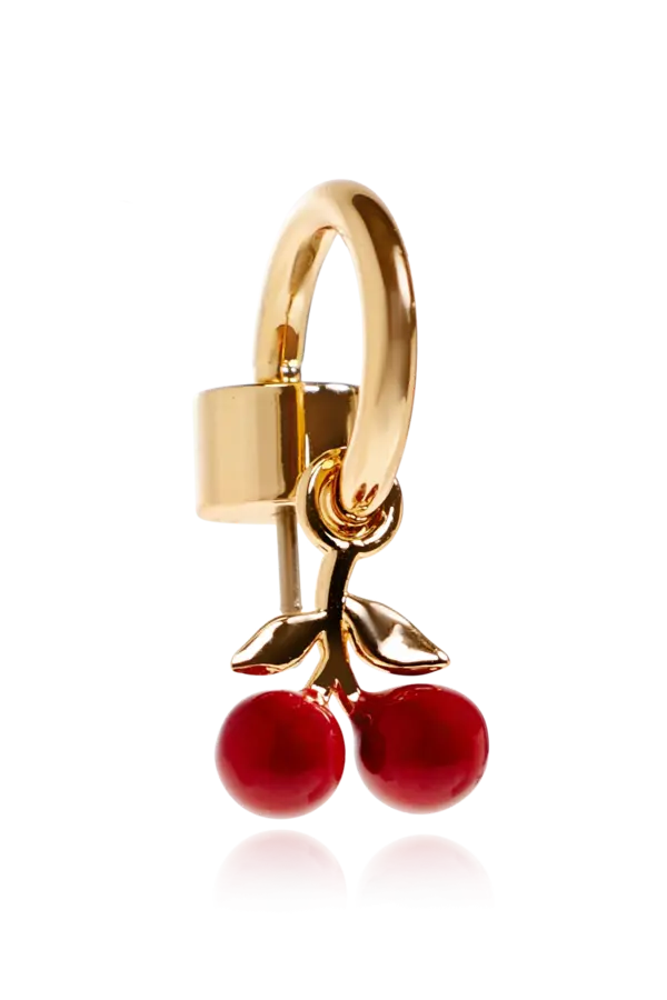 COACH Cherry Motif Hoop Earrings