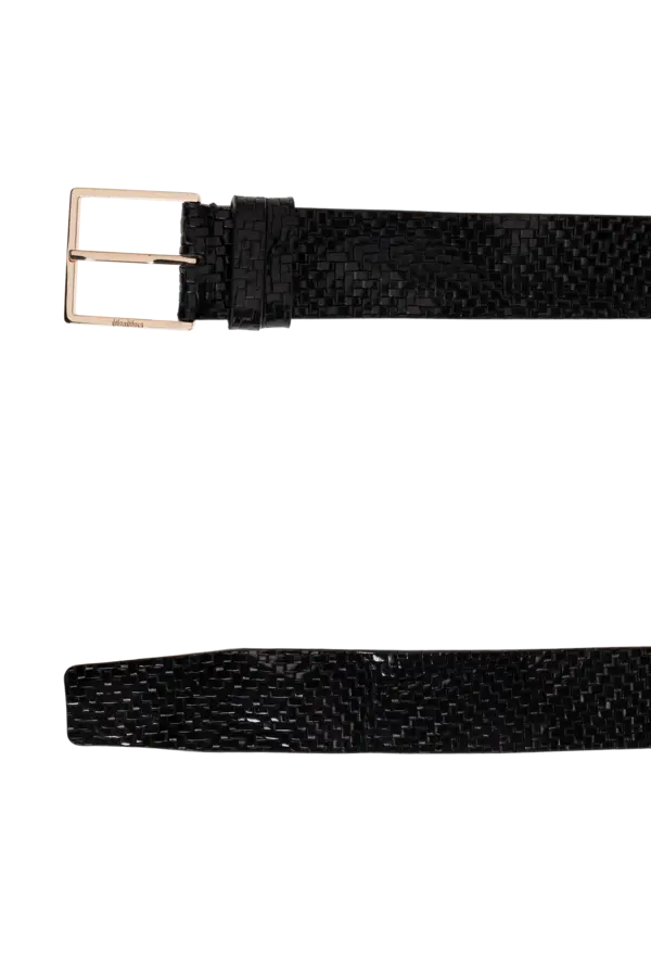 Max Mara Leather Belt - Black