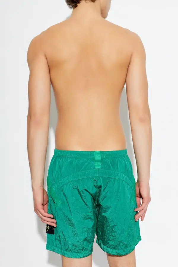Stone Island Shorts With Logo Patch