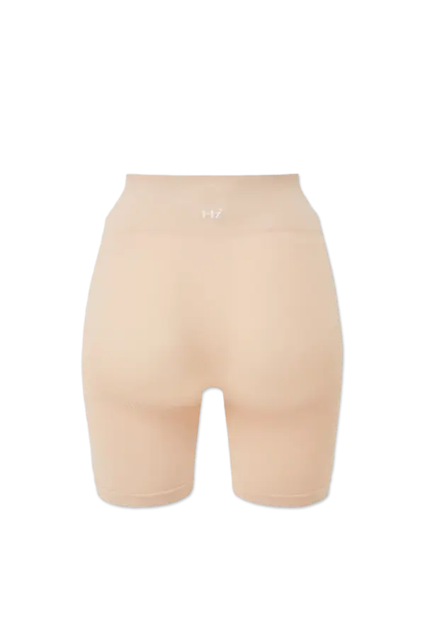 HEIST STUDIOS Contour High-waisted Shorts - Beige