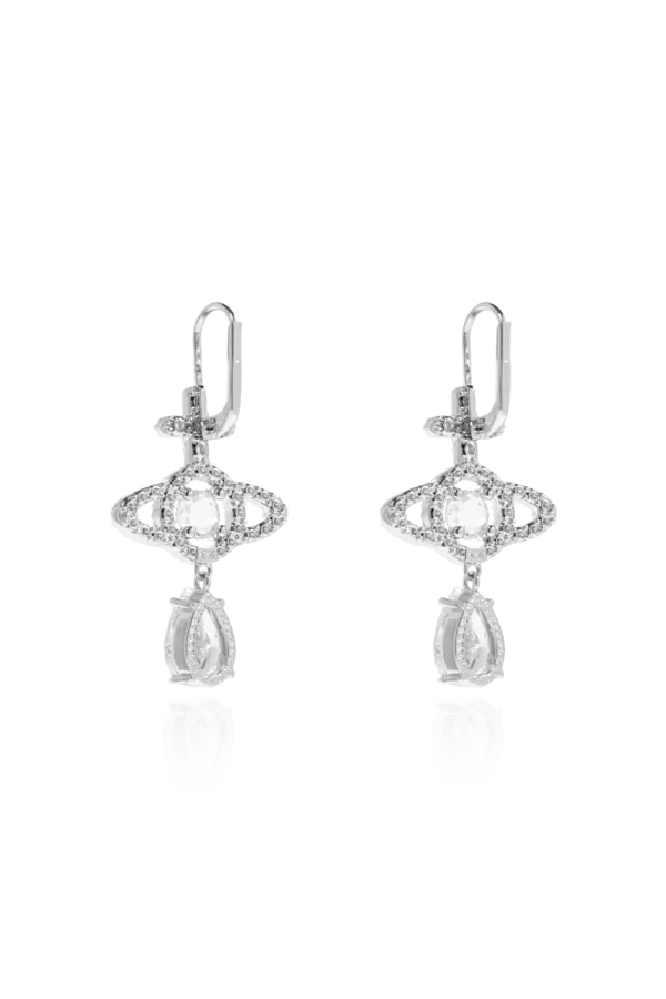 VIVIENNE WESTWOOD Orbital Crystal Dangle Earrings