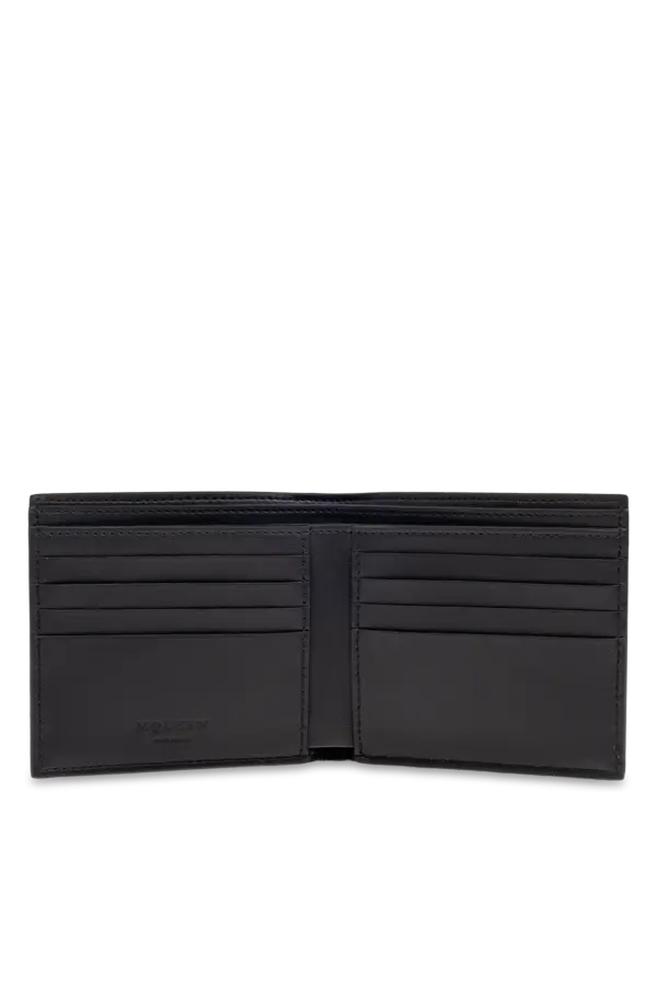 Alexander McQueen Leather Wallet With Printed Logo