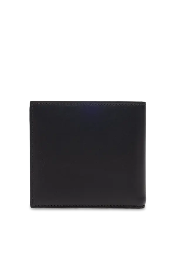 Alexander McQueen Leather Wallet With Printed Logo