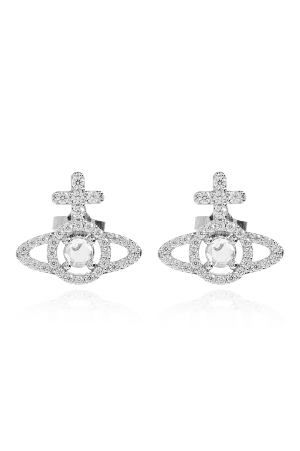 VIVIENNE WESTWOOD Earrings With Shimmering Crystals
