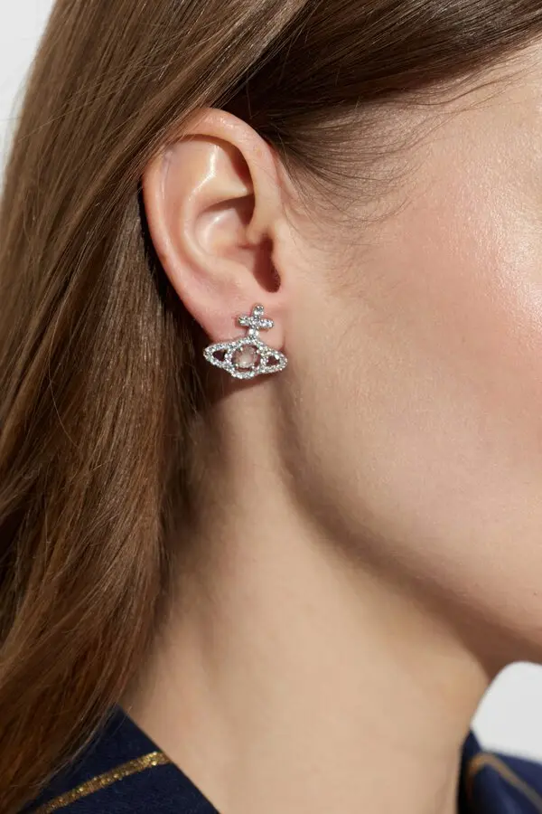 VIVIENNE WESTWOOD Earrings With Shimmering Crystals