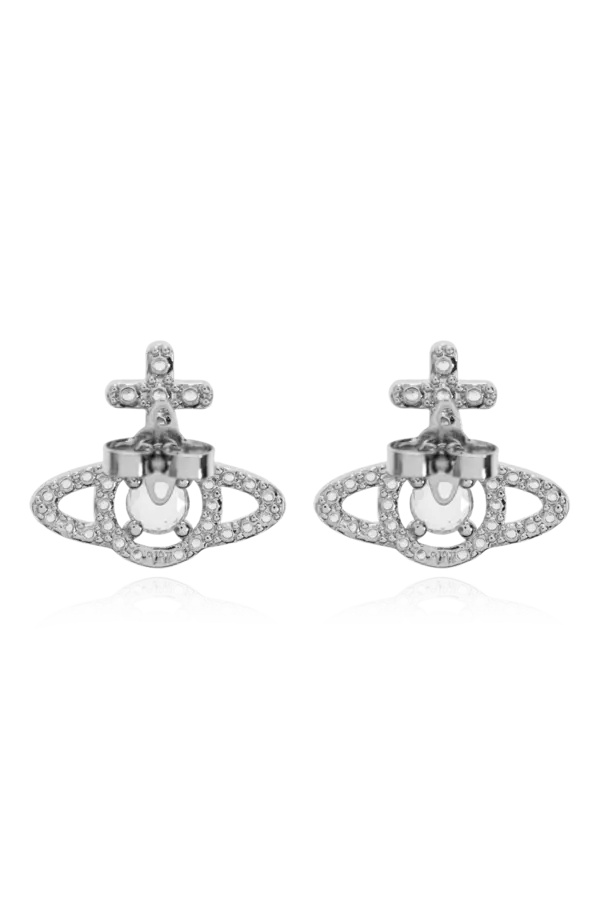VIVIENNE WESTWOOD Earrings With Shimmering Crystals