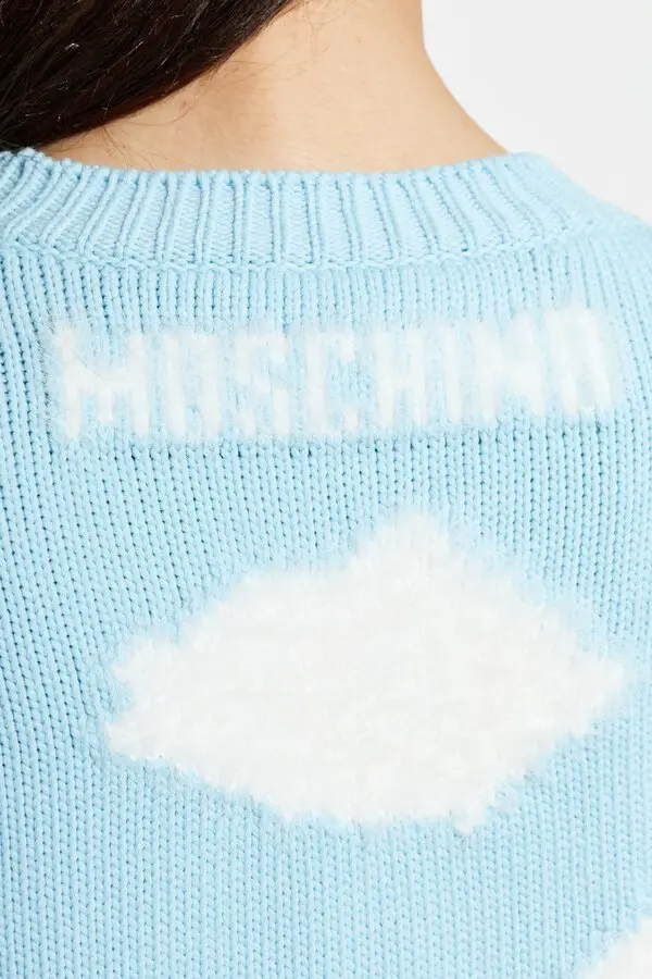 Moschino Embroidered Cloud Motif Sweater