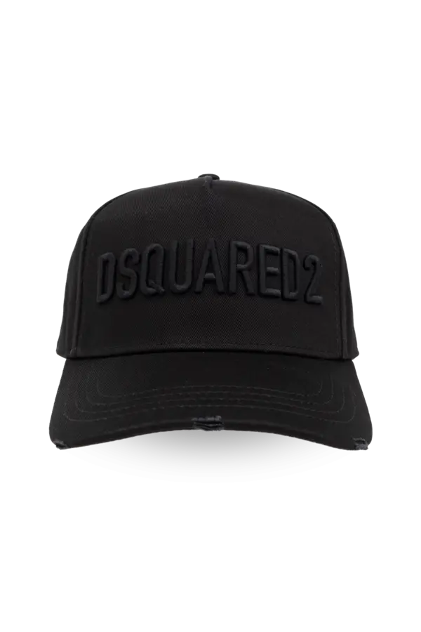 Dsquared2 Cap With Embossed Logo - Black