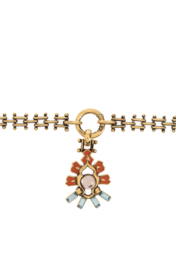 Etro Brass Necklace With Pendant