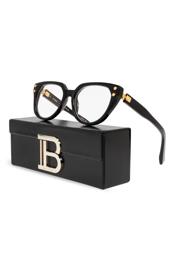 Balmain Full Rim Cat Eye Eyeglasses - Black