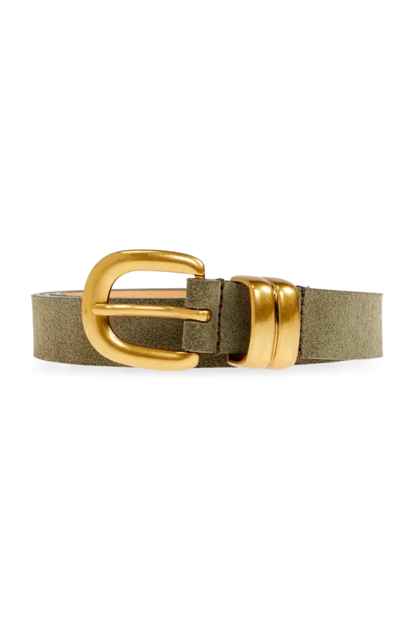 BY MALENE BIRGER Zoilo Suede Belt - Green