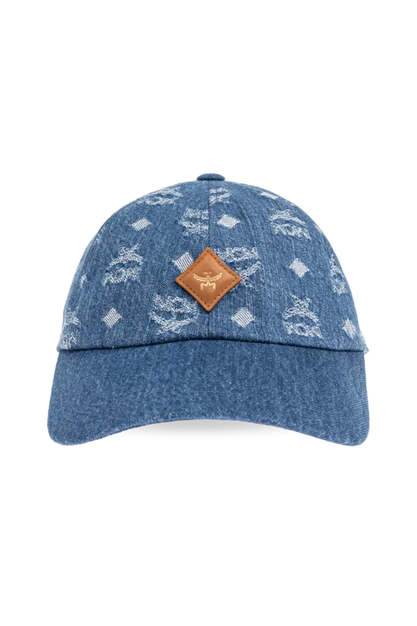 Mcm Denim Baseball Cap - Blue