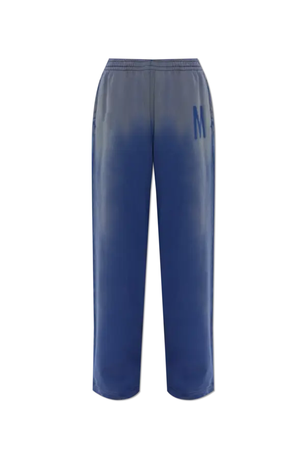Moschino Wide-leg Sweatpants - Navy Blue