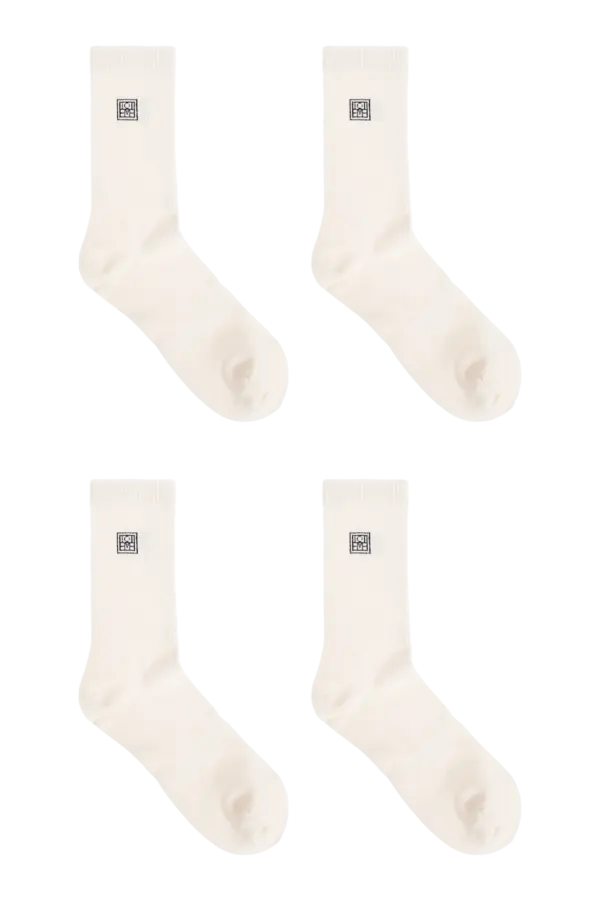 TOTEME Two-pack Of Logo Socks