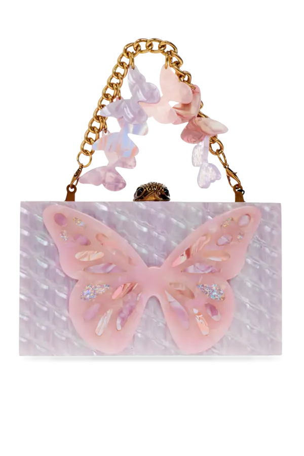 Kurt Geiger Butterfly Box Clutch - Purple
