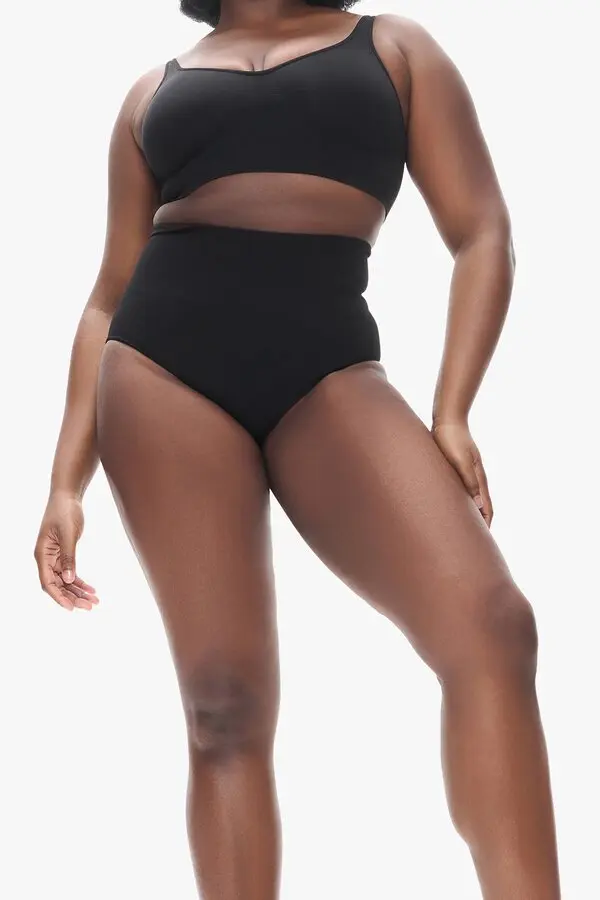 HEIST STUDIOS Contour High Waist Shorts - Black
